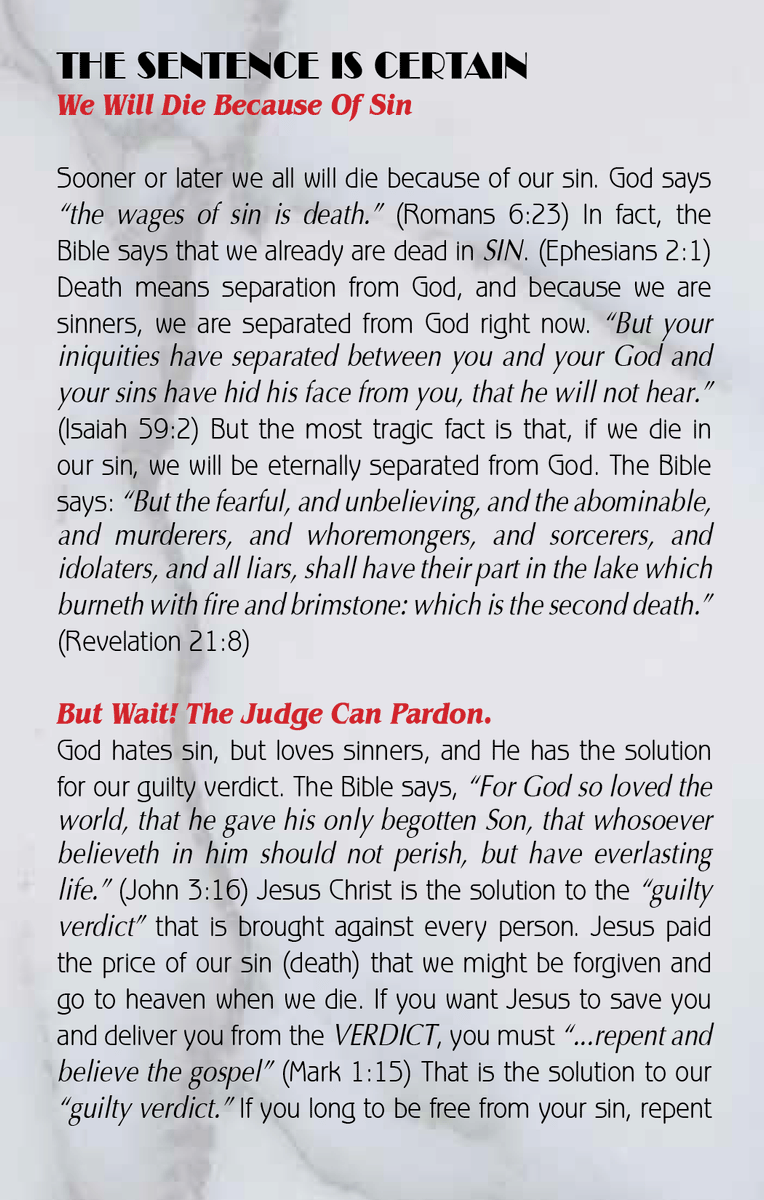 The Verdict is In – Beacon of Truth Baptist Ministries